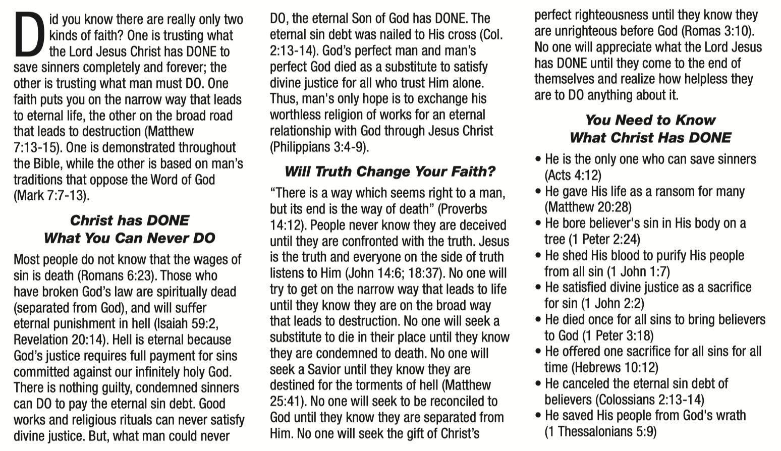 Chick Tract This Was Your Life – Brenda & Solomon Salvation Preaching